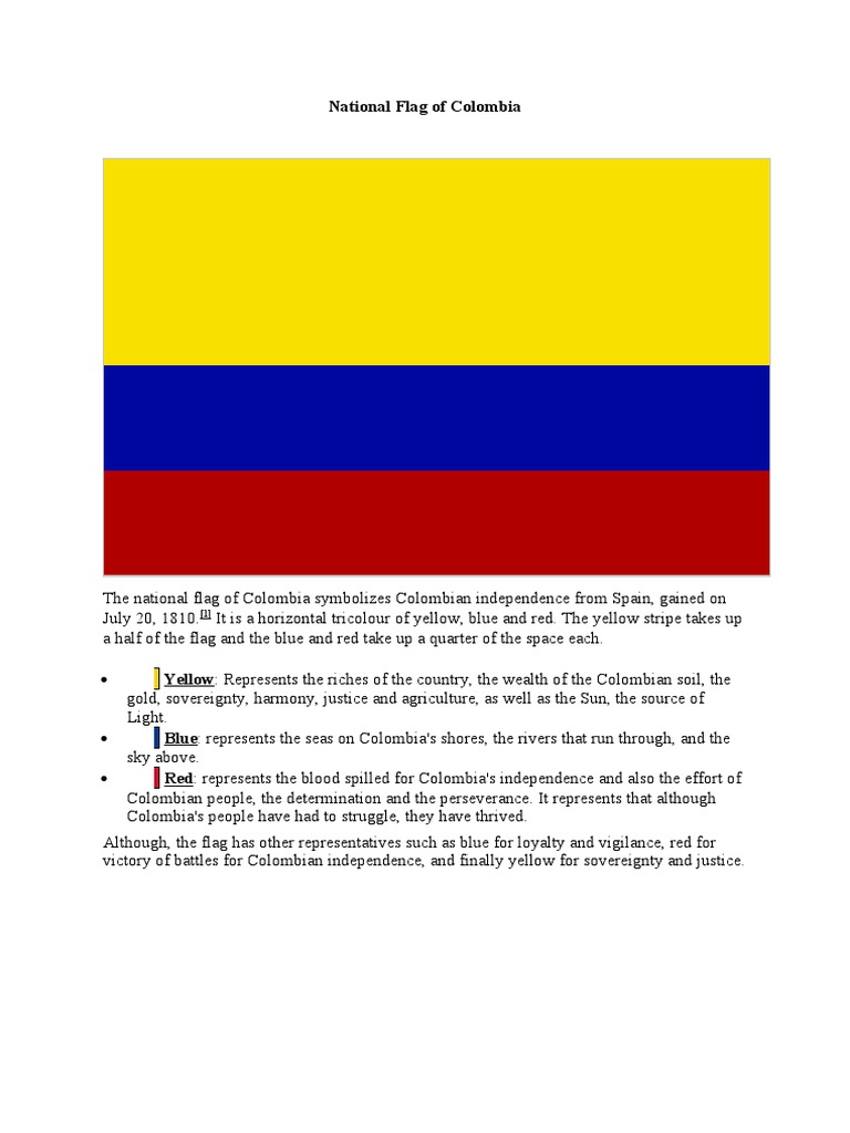 National Symbols of Colombia | PDF | Symbols | Colombia