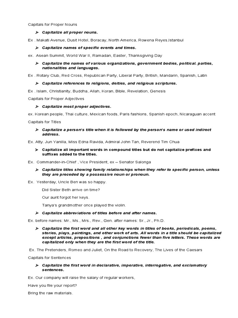 Capitals For Proper Nouns | PDF | Fraction (Mathematics) | Noun