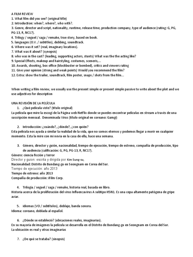 Crítica de "Virus": Ciencia Ficción y Terror Coreano | PDF | Bilbo ...