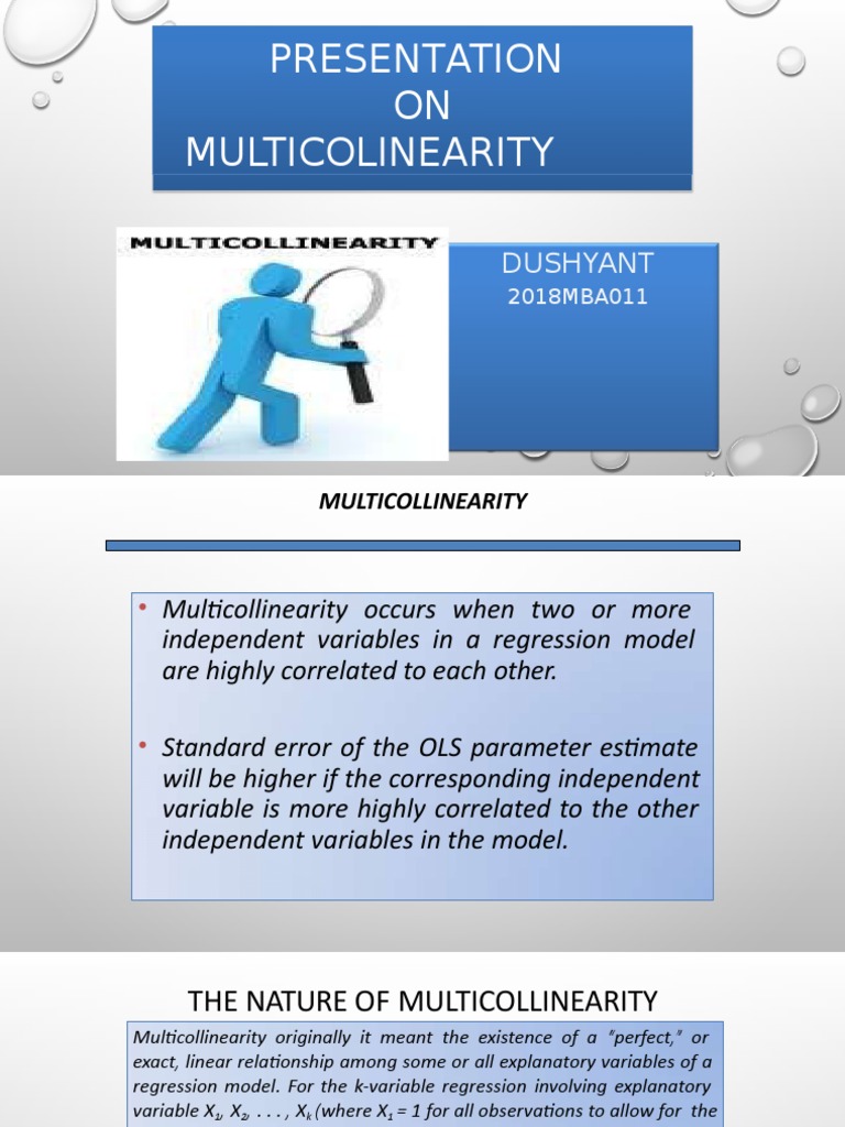 Remedial Measures for Multicollinearity | PDF | Multicollinearity ...