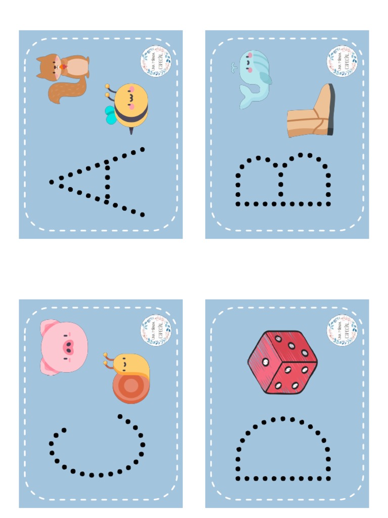 Fichas Abecedario Grafomotricidad | PDF