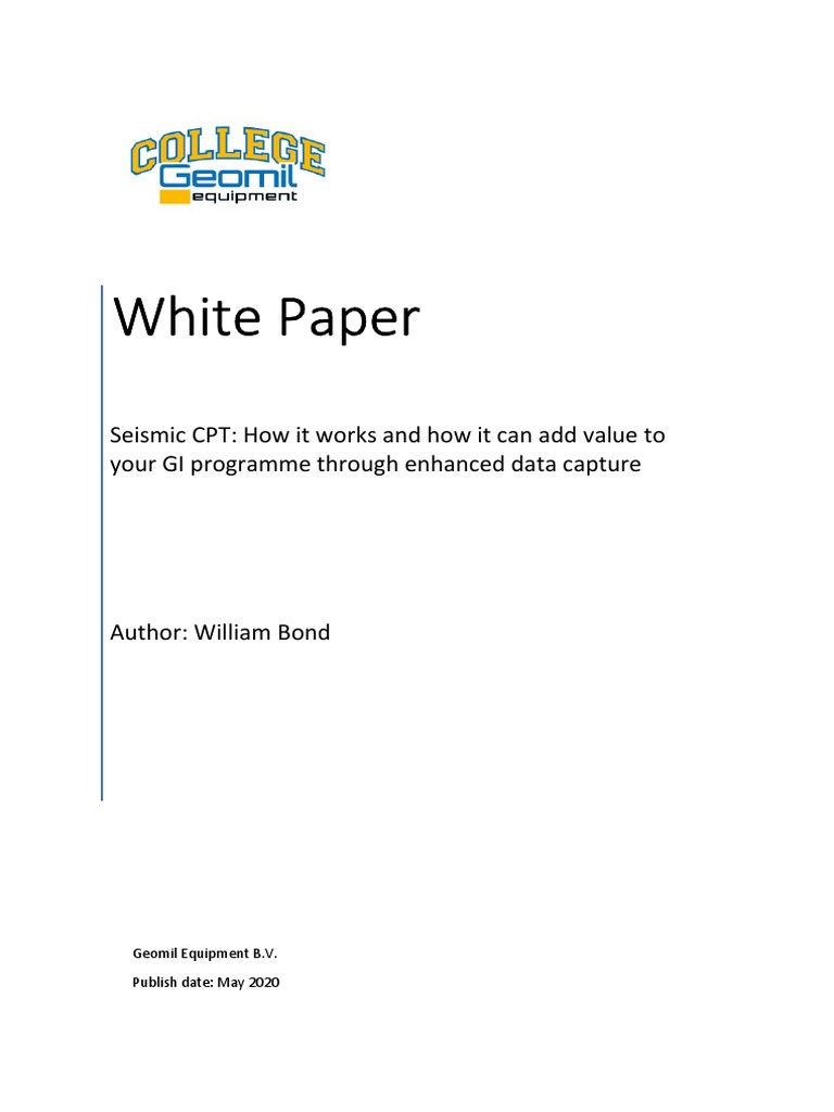 Seismic CPT Whitepaper - Final - May2020 | PDF | Seismology | Waves