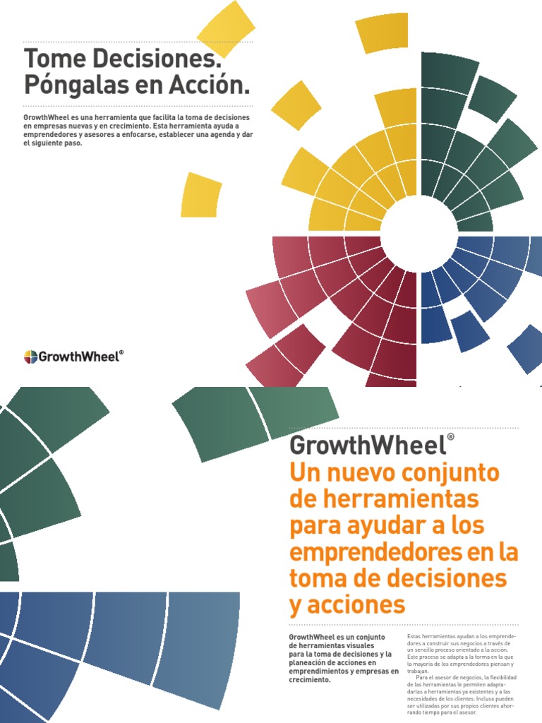 GrowthWheel+Brochure+in+Spanish V1.2.2 | PDF | Iniciativa empresarial | Toma de decisiones