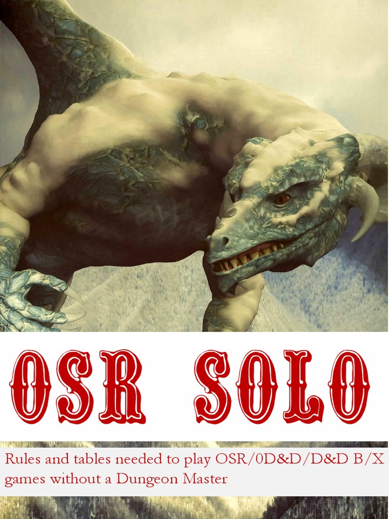 OSR Solo | PDF | Role Playing Games | Leisure