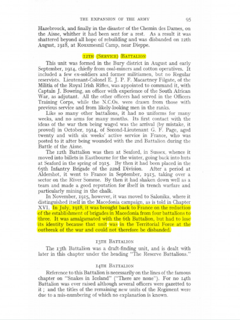 Ernest Mead Unit History | PDF | Regiment | Military Of The United Kingdom