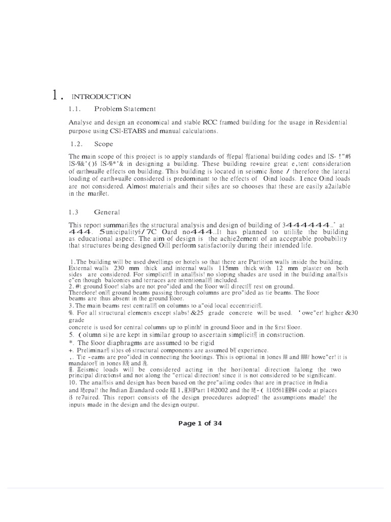 ETABS Building Structure Analysis and Design Report | Download Free PDF | Beam (Structure) | Force