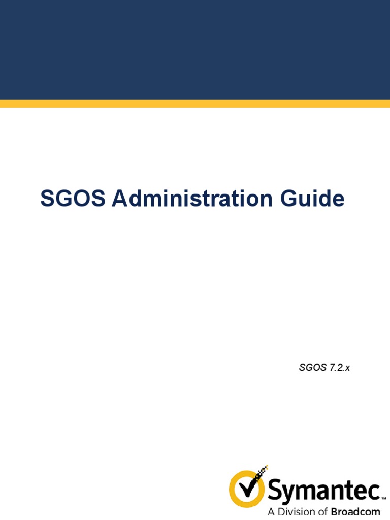 SGOS 72 Admin Guide PDF | PDF | Proxy Server | Hypertext Transfer Protocol