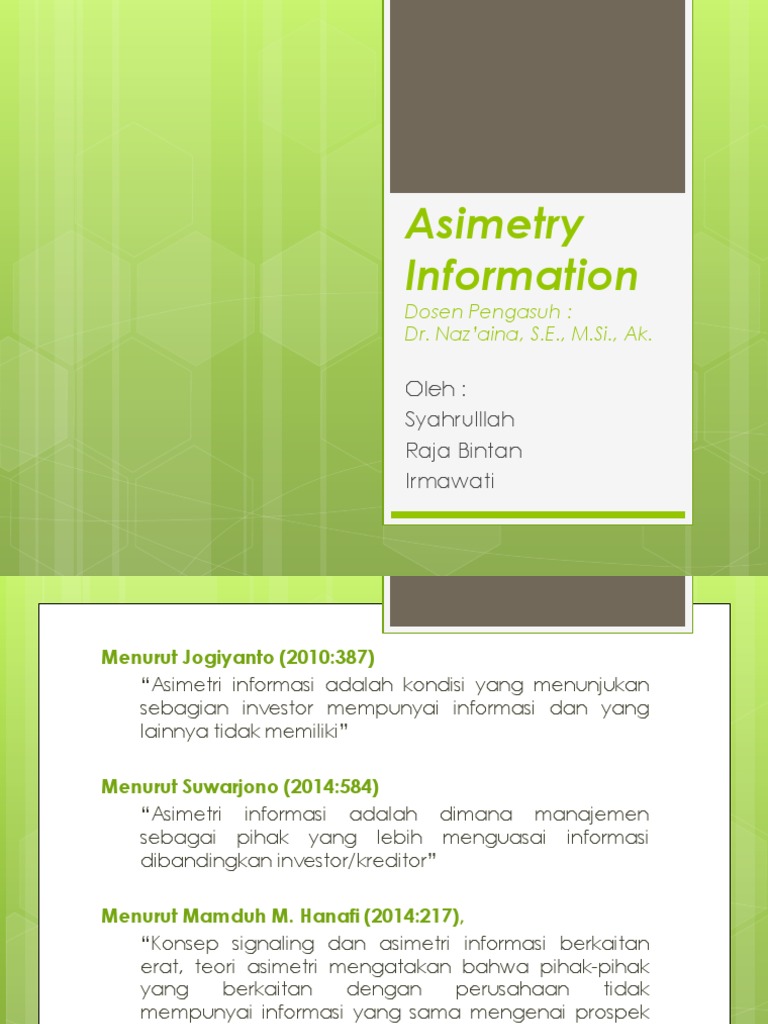 Teori Asimetri | PDF