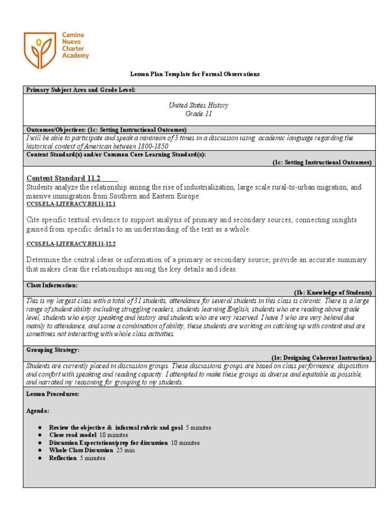 Gcelesson | PDF | Question | Lesson Plan