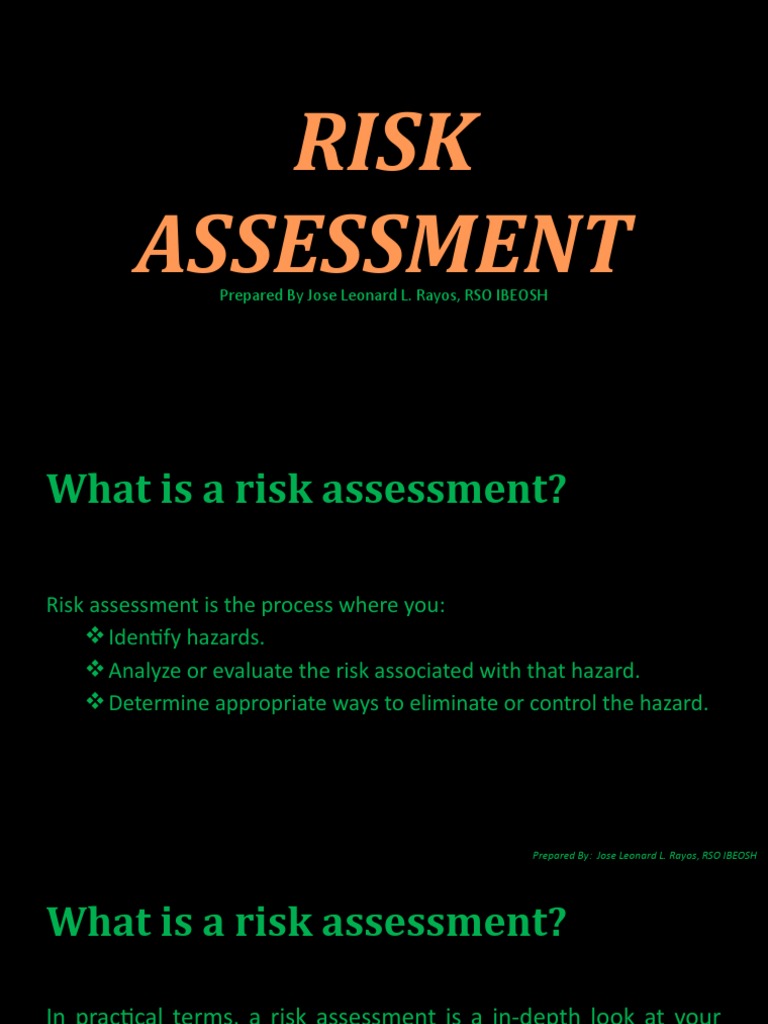 Risk Assessment Basics Question and Answer | PDF | Risk Assessment | Risk