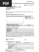 Draft RTI Application Format | PDF