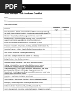 Employee Turnover Checklist Sample | PDF
