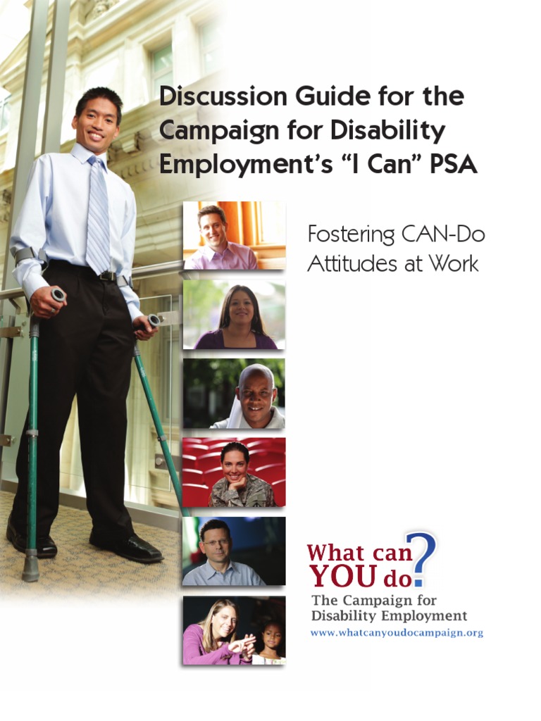 Discussion Guide For The Campaign For Disability Employment's "I Can ...