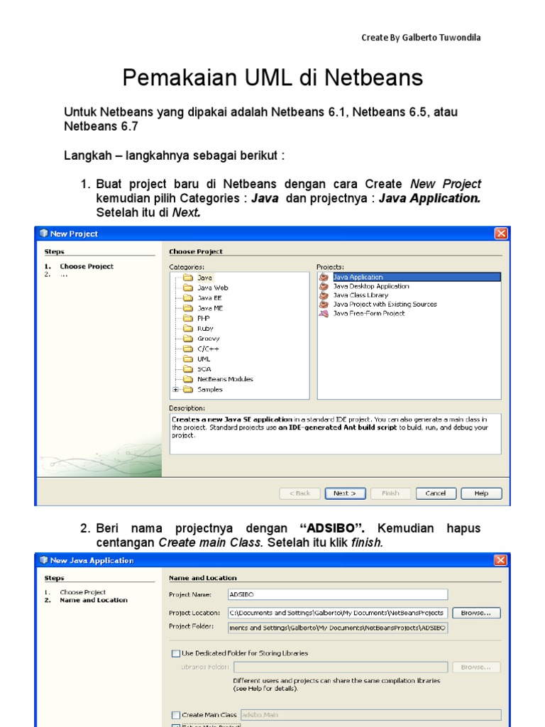 Pemakaian UML Di Netbeans (PART 2) | PDF