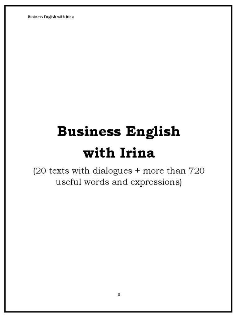 Книга _Business English_ | PDF | Sales | Interview