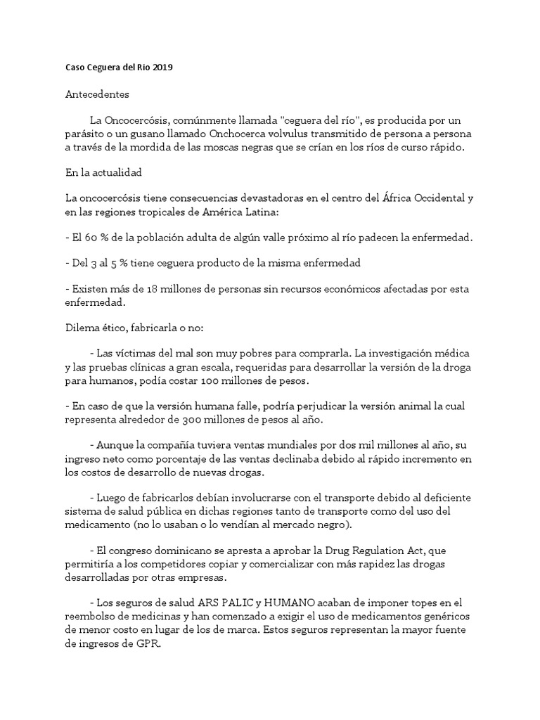 Caso Ceguera Del Rio 2019 | PDF | Economias | Business