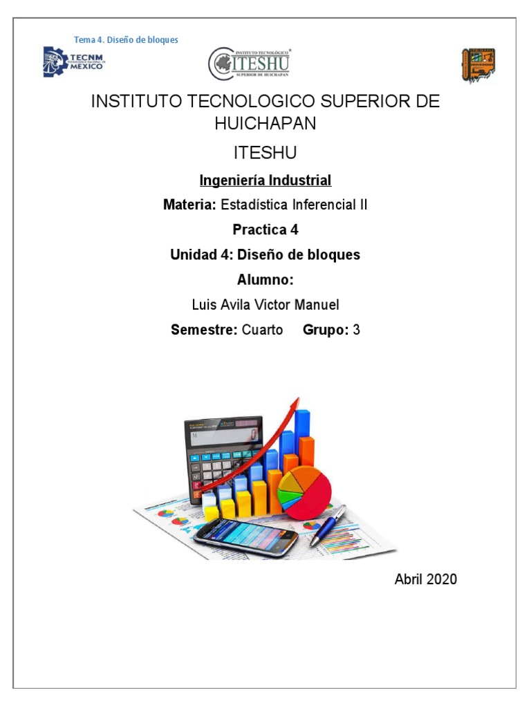 Tema 4.1 Diseños de bloques | PDF | Estadísticas | Diseño