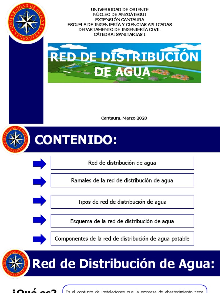 Red de Distribucion de Agua | PDF | Tubería (transporte de fluidos) | Agua