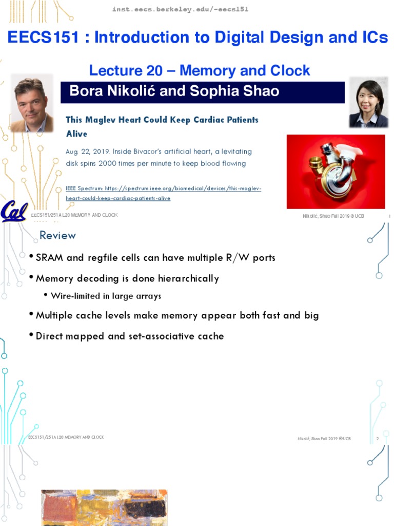 Lecture20 Memory PDF | PDF | Field Programmable Gate Array | Random Access Memory