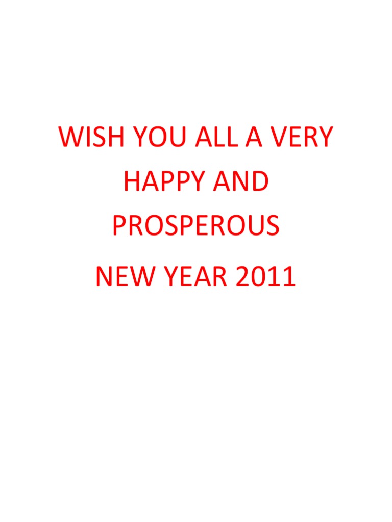 Happy New Year | PDF