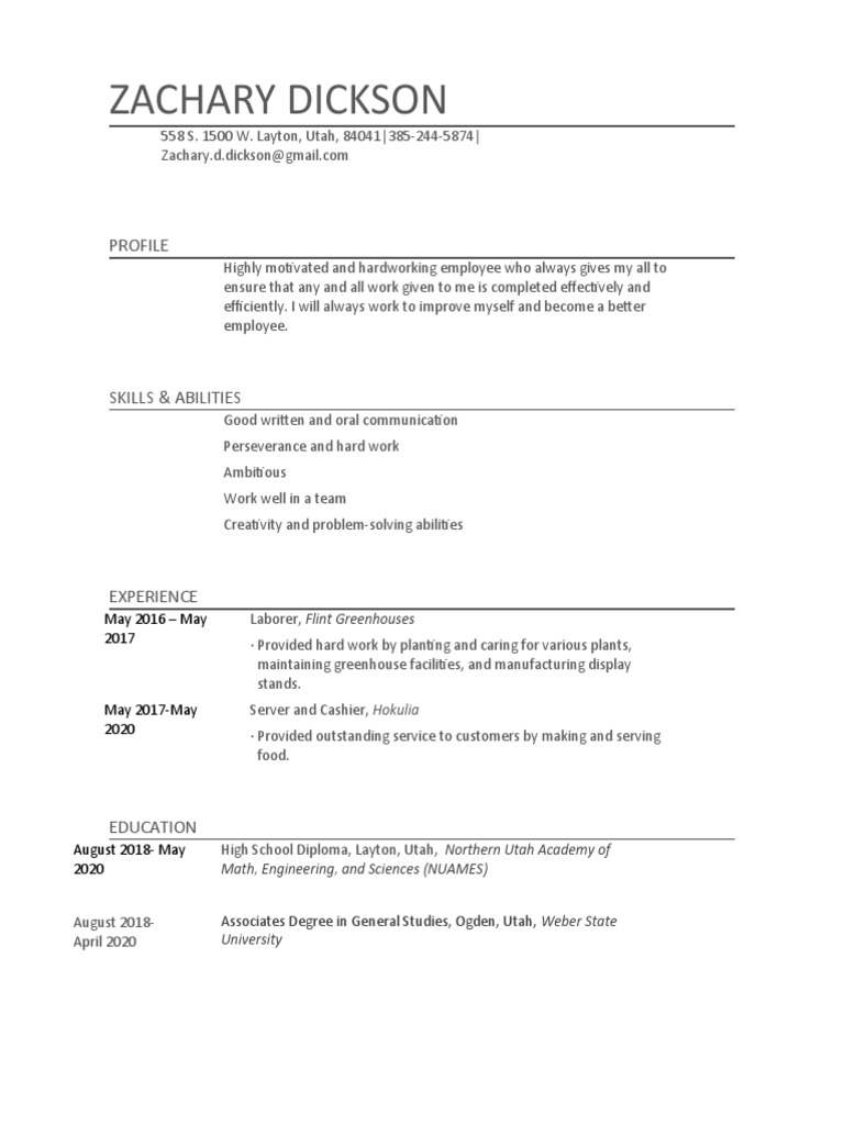 Capstone Resume | PDF
