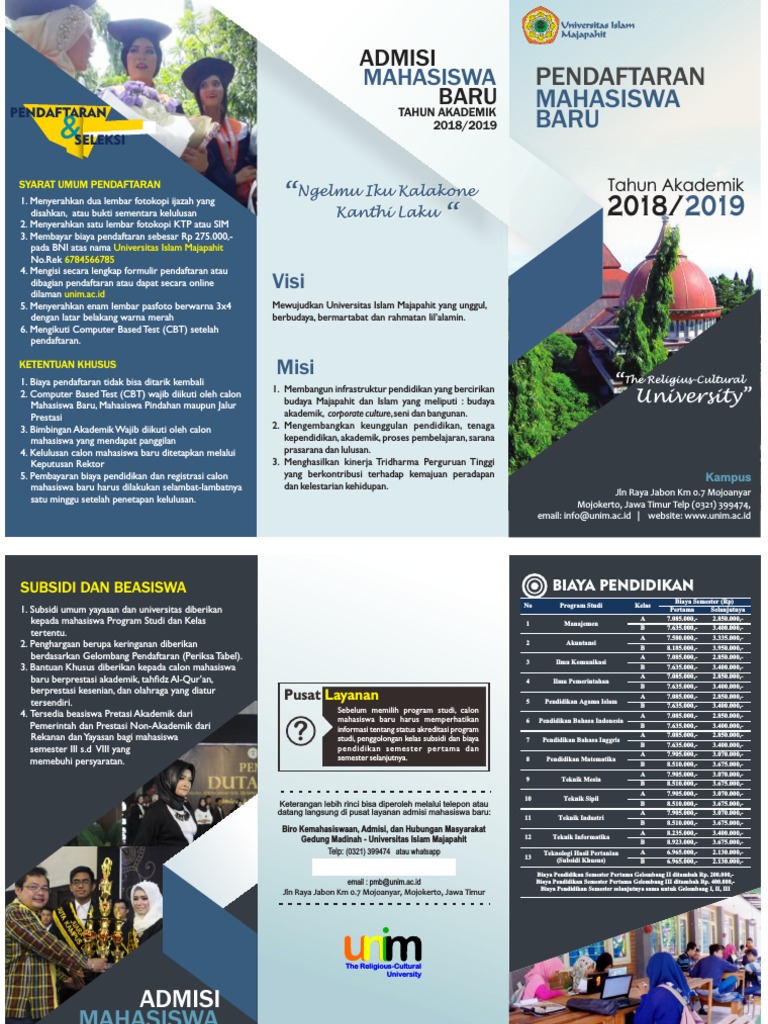 Brosur UNIM 2018 20191 | PDF