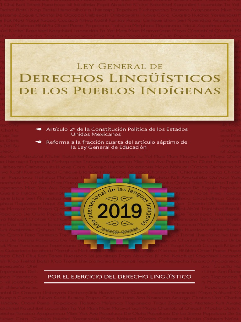 Ley General - Derechos - Linguisticos - 2018 | PDF | México | Ciudad de ...