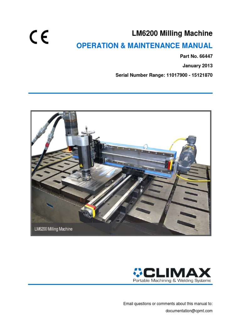 Manual de Partes, Operacion y Servicio - LM6200 | PDF | Screw | Machines