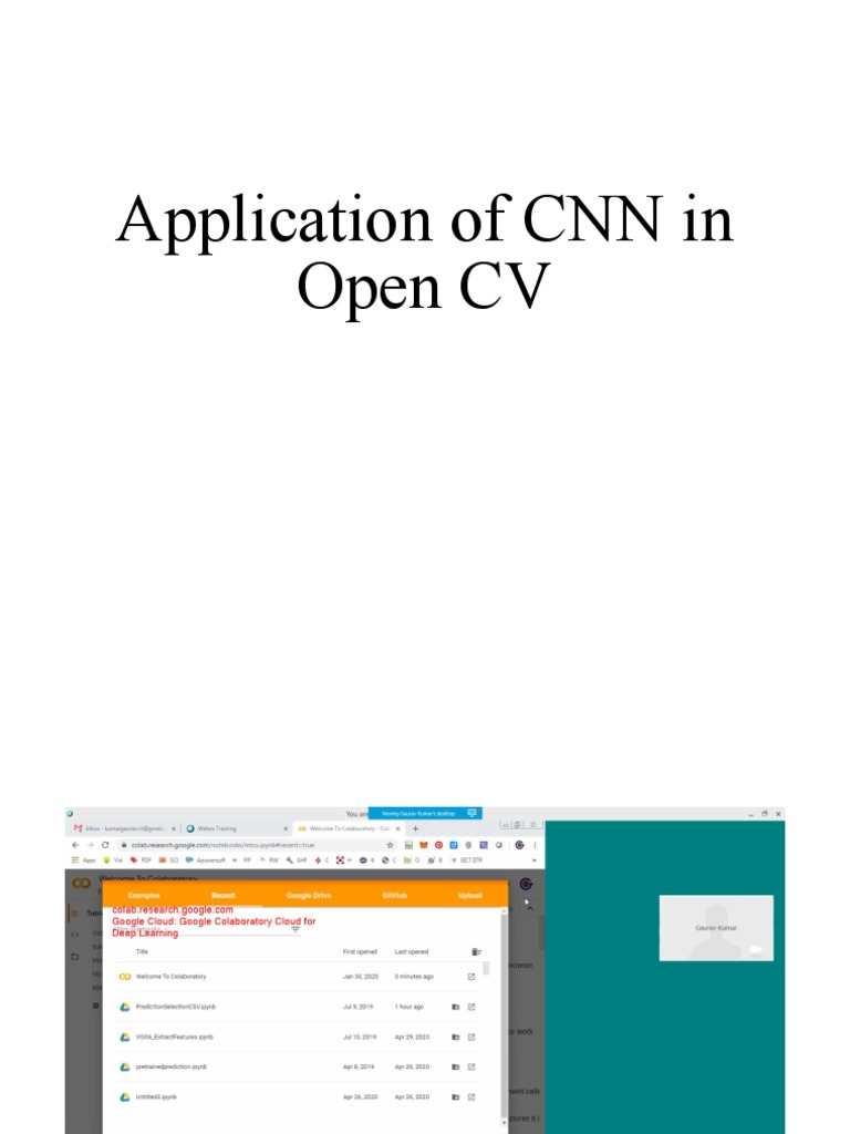 Application of CNN in | PDF