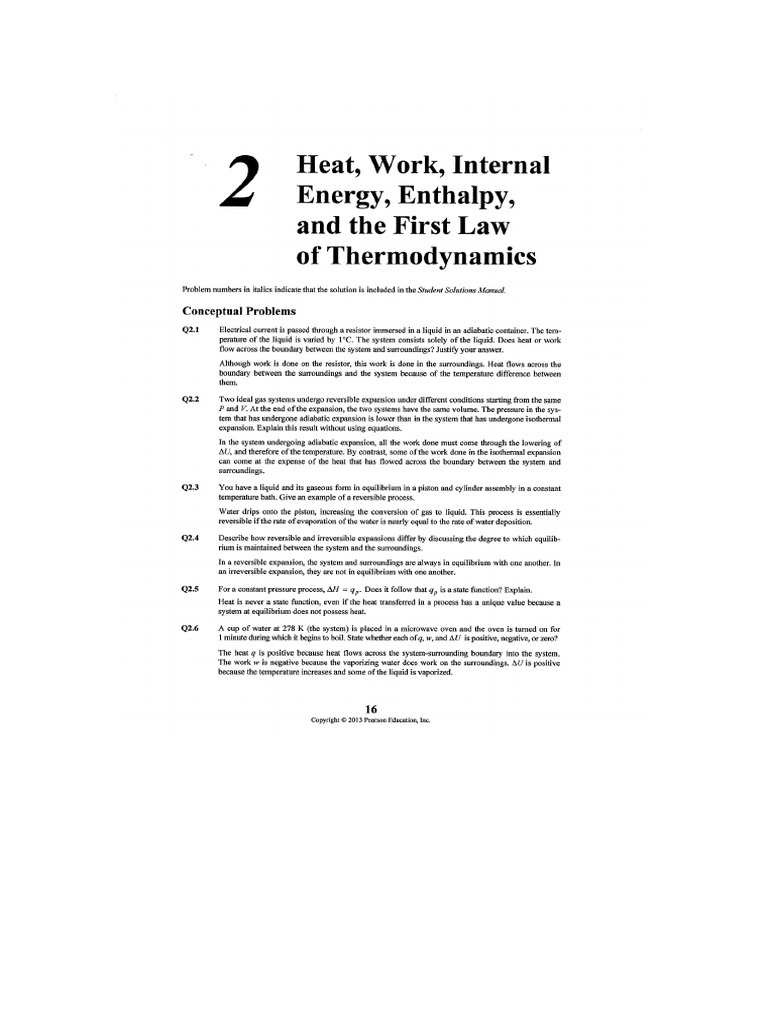 Thermodynamics-Practice Questions | PDF