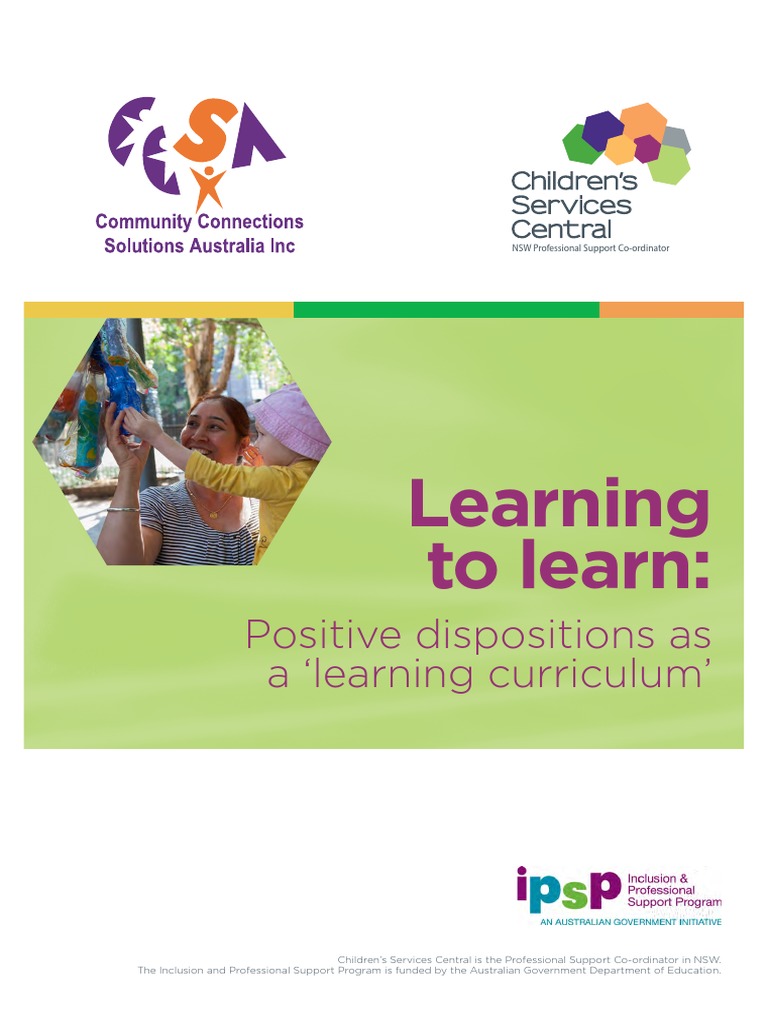 Positive Learning Dispositions in ECE | PDF | Curriculum | Learning