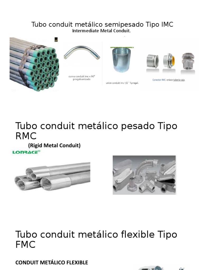 Tubo Conduit Metálico Semipesado Tipo IMC | PDF