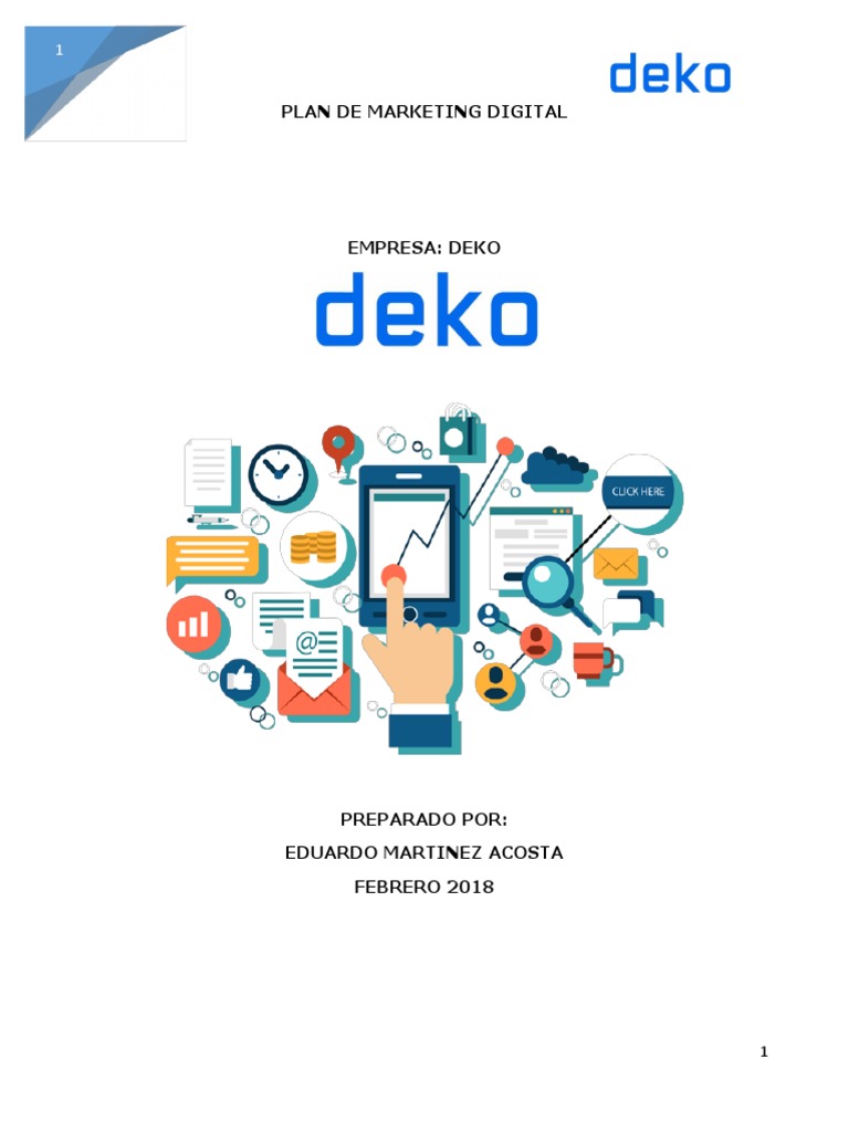 Plan de Marketing Digital - Deko PDF | PDF | Posicionamiento en buscadores | Marketing