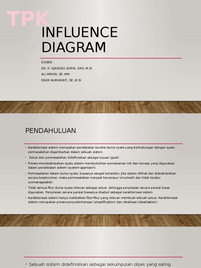 Pengertian dan Contoh Influence Diagram | PDF