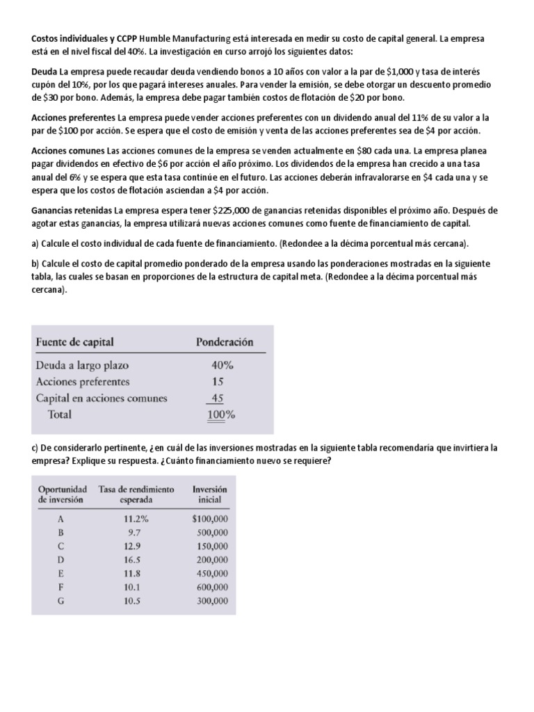Ejercicios CCPP | PDF