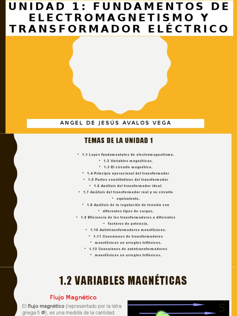 Unidad 1 Maquinas Electricas | PDF | Transformador | Inductor