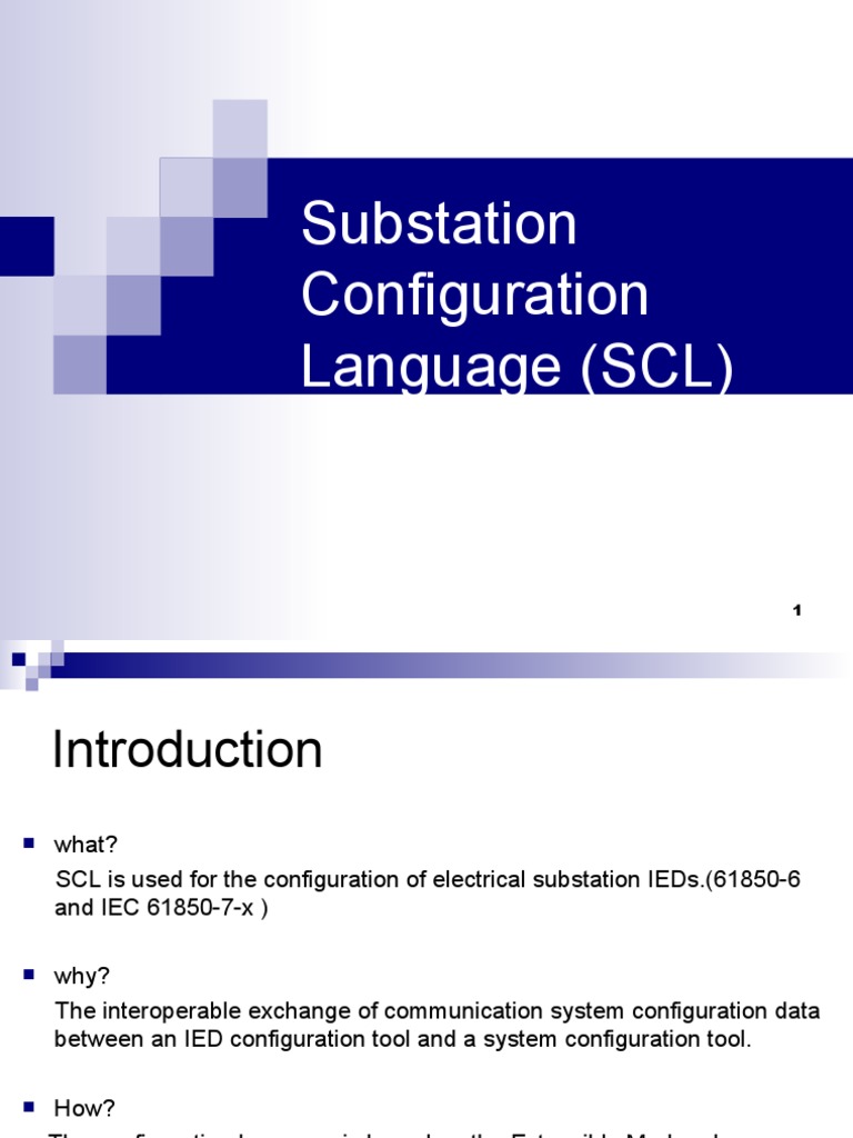 Substation Configuration Language (SCL) | PDF | Electrical Substation ...