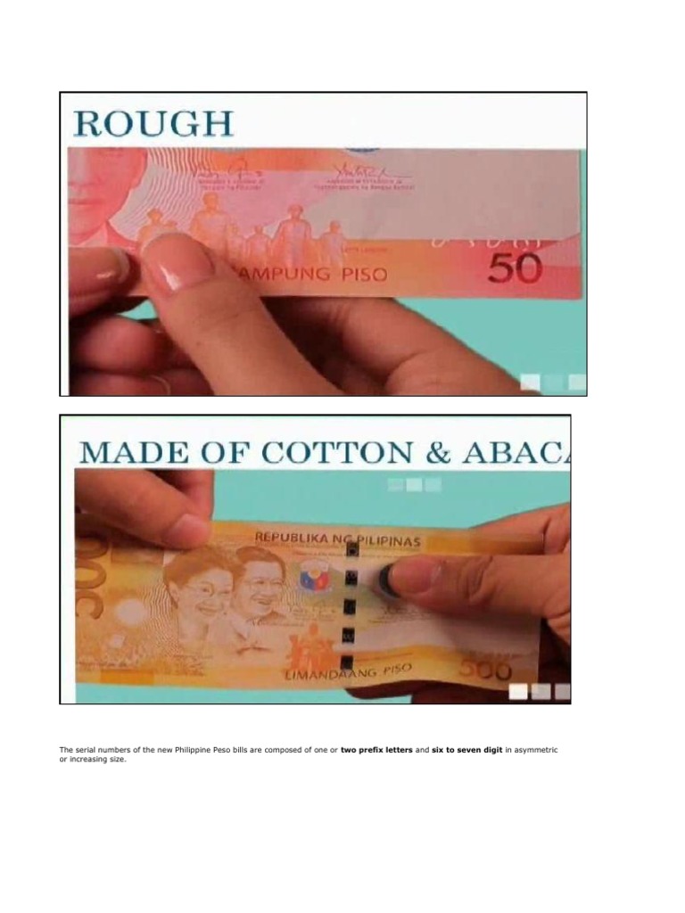 An Overview of the Security Features of New Philippine Peso Banknotes ...