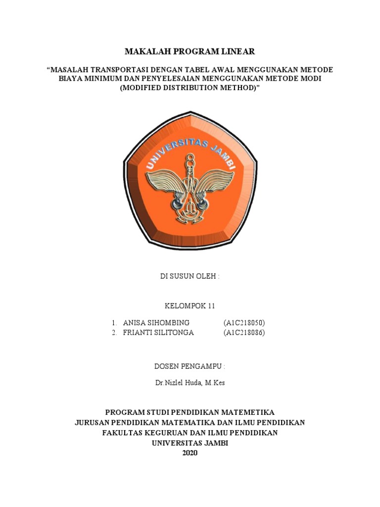 MAKALAH PROGRAM LINEAR Kelompok 11 | PDF