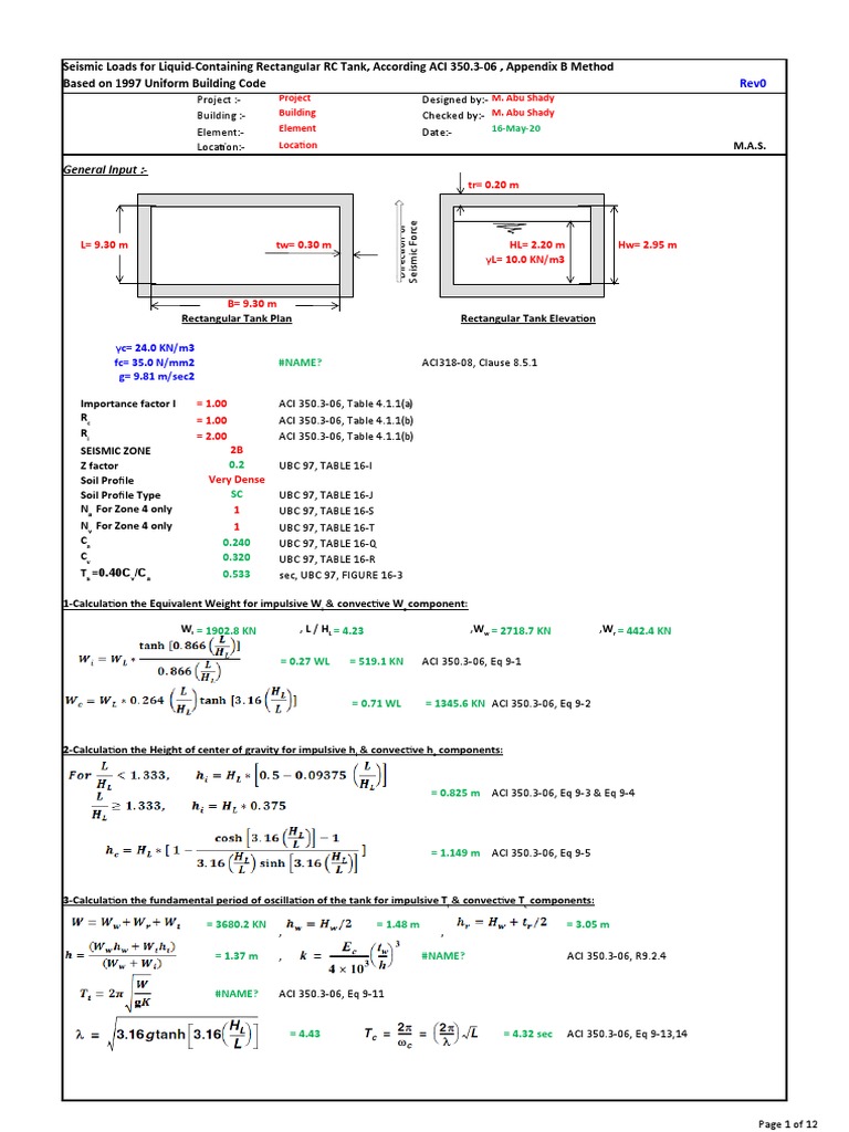 ACI 350 3 06 Appendix BRev00 29 Sep 2013 | PDF | Force | Mechanical ...