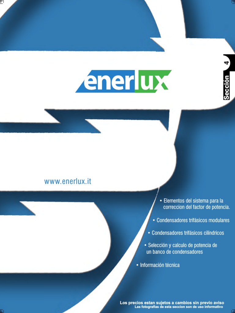Catalogo ENERLUX | PDF | Energia electrica | Electromagnetismo
