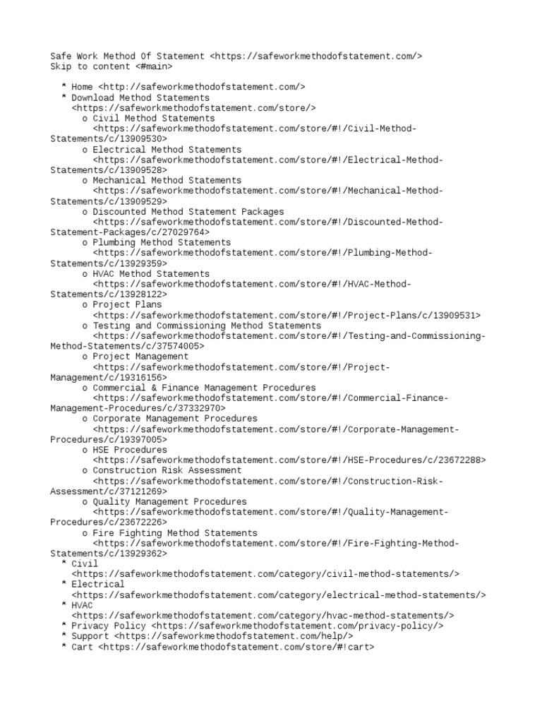 Method Statement For Installation of Glazing Panel To GRP Fins - Safe ...