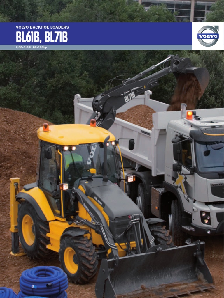 VOLVO BACKHOE LOADERS BL61B BL71B PRODUCTIVITY SPECS | PDF | Loader ...