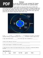 Tides Worksheet | PDF | Tide | Moon