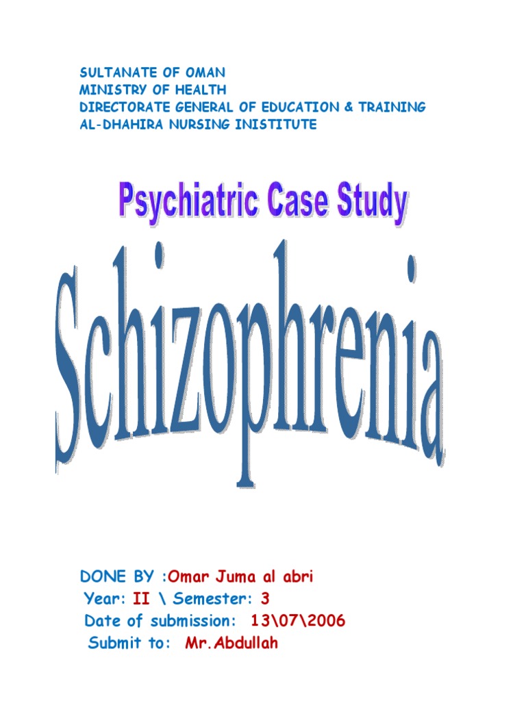 Schizophrenia | PDF | Schizophrenia | Cognitive Behavioral Therapy