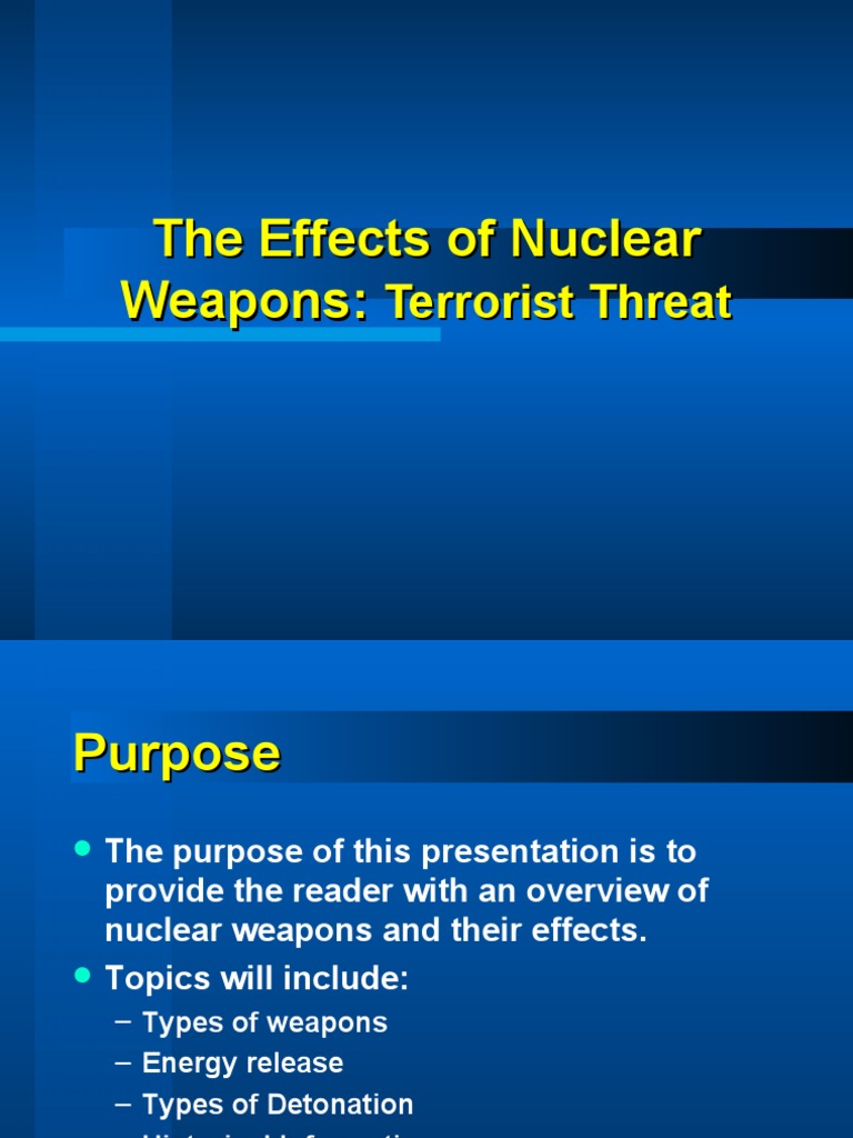 NuclearWeaponPres KM | PDF | Nuclear Weapons | Nuclear Warfare