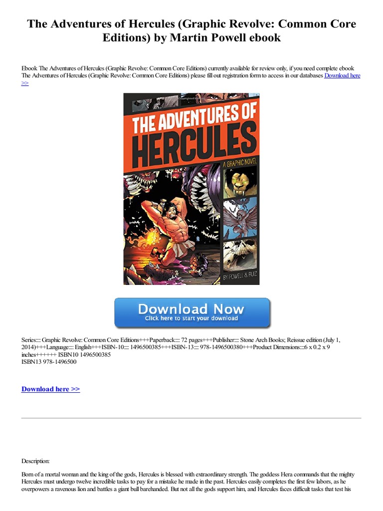 "Hercules Graphic Novel Ebook" | PDF | Books | Media