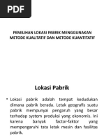 Contoh Soal Metode Penentuan Lokasi | PDF