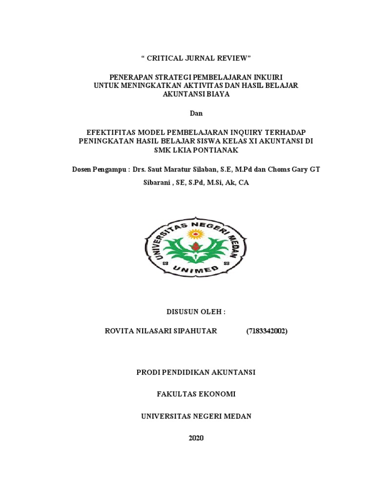 CJR SBM Rovita Nila | PDF