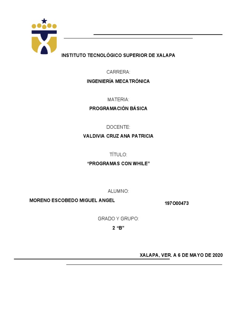 Programas Con While | PDF | Programa de computadora | Programación
